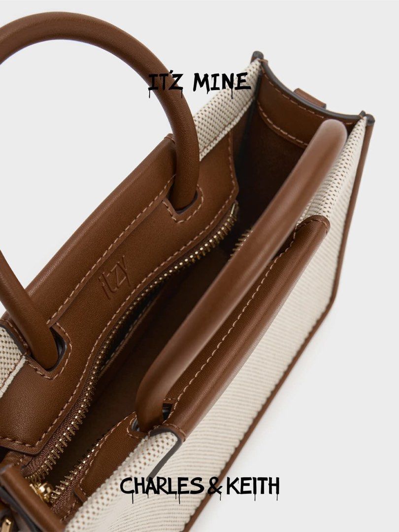 Charles & Keith x Itzy IT’Z MINE Collection Astra Canvas Bag, Women's Fashion, Bags & Wallets ...