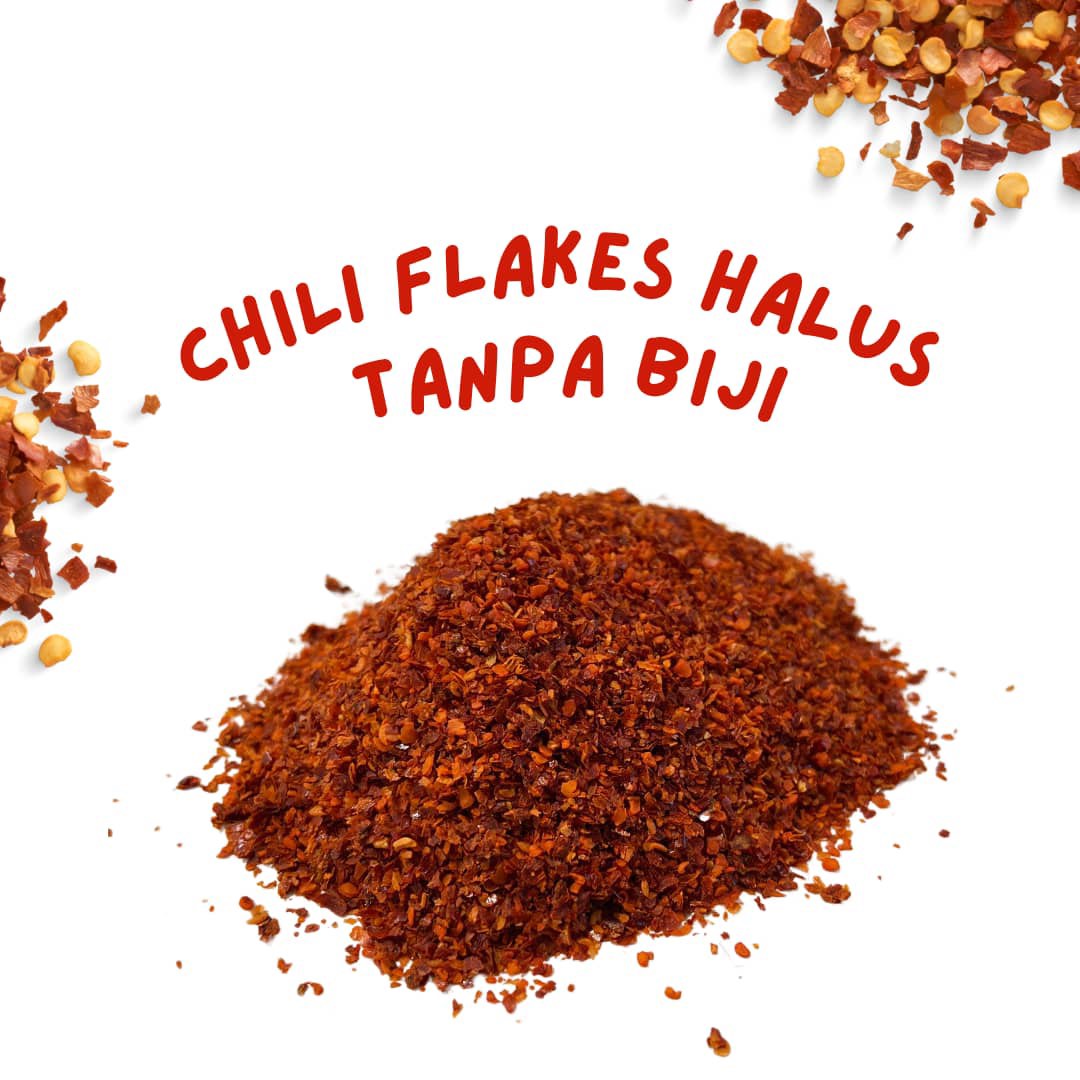 Chili Flake Tanpa Biji, Food & Drinks, Spice & Seasoning on Carousell