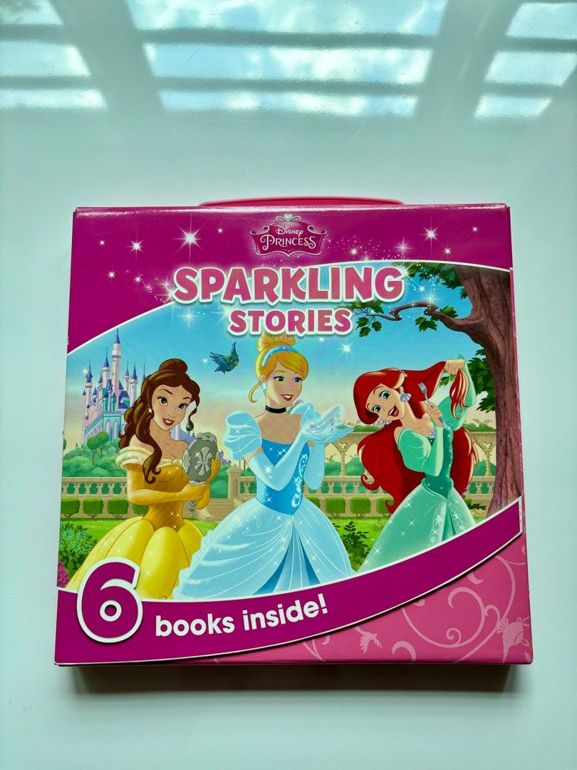 Disney Princess - Sparkling Stories (6 books inside), Hobbies & Toys ...