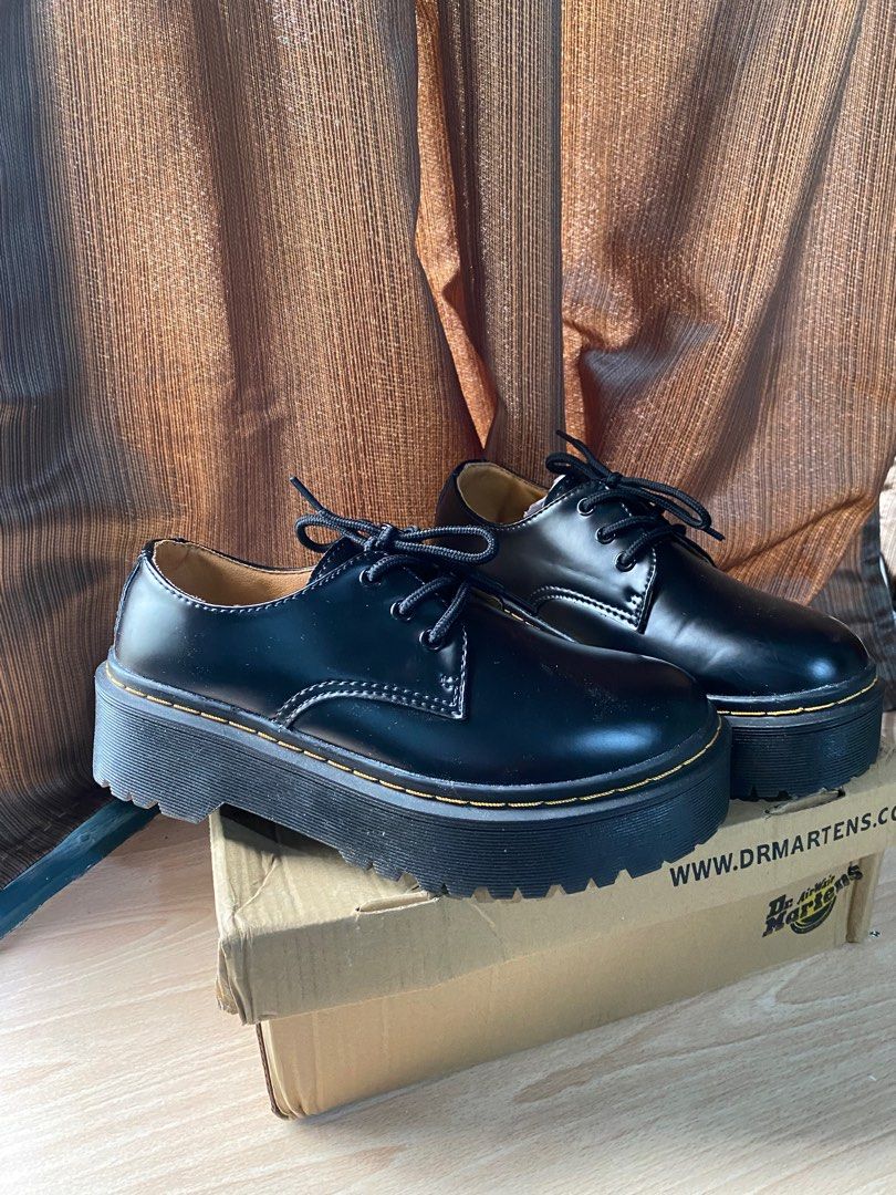 Doc Martens Quad platform, Women's Fashion, Footwear, Loafers on Carousell