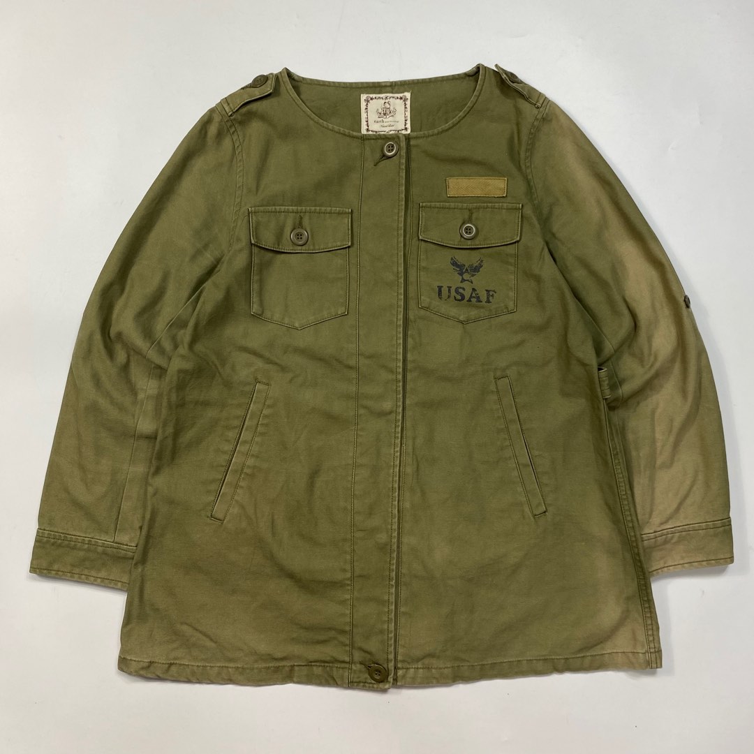 Earth USAF Military Style Jacket, Women's Fashion, Coats, Jackets and ...