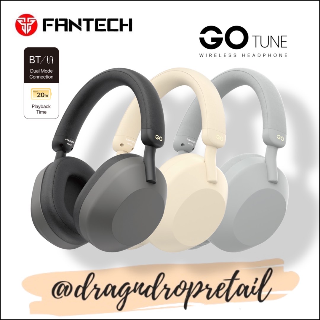 FANTECH GO TUNE WH06 Wireless Headphone Bluetooth/Wired Dual Mode ...