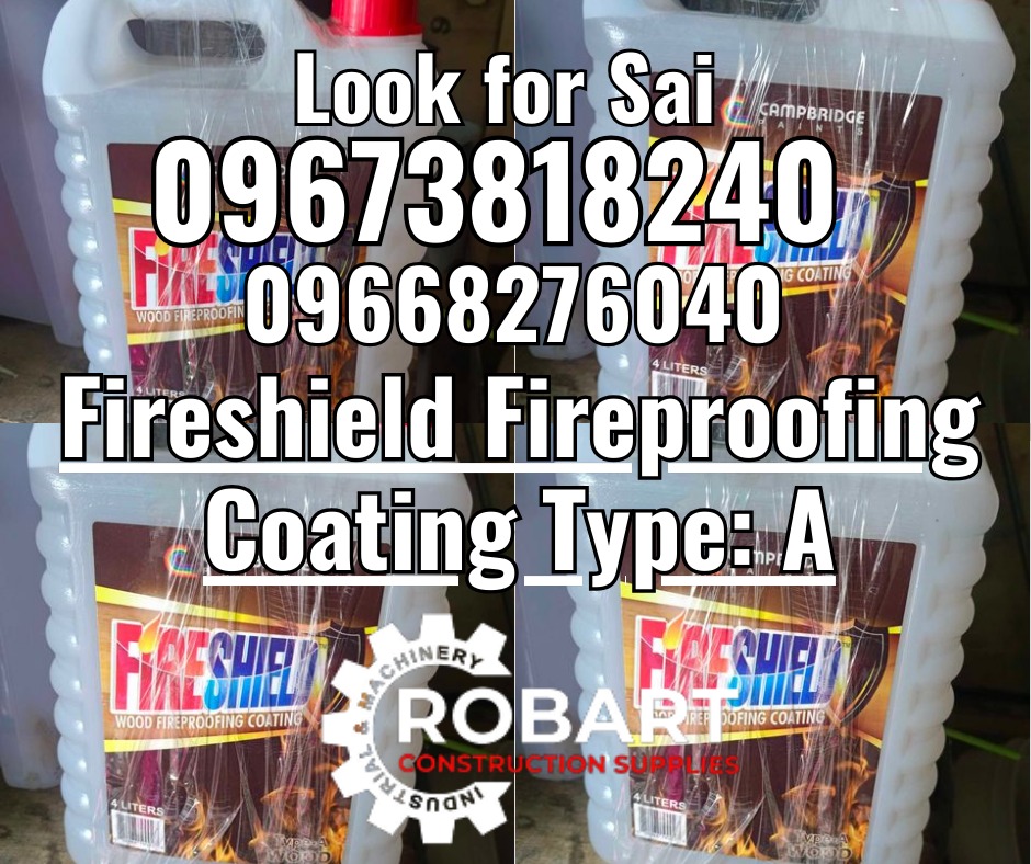 Fireshield Fireproofing Coating Type A: wood, Commercial & Industrial, Construction Tools ...