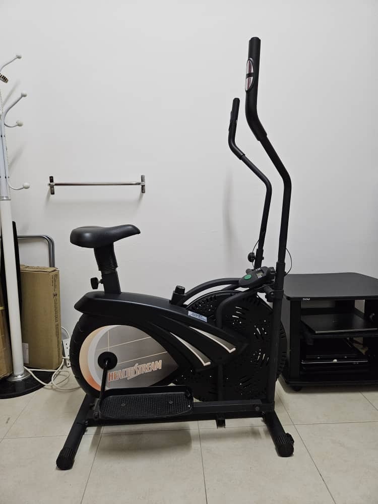 FitnessPro HealthStream Stationary Exercise Bike, Sports Equipment ...