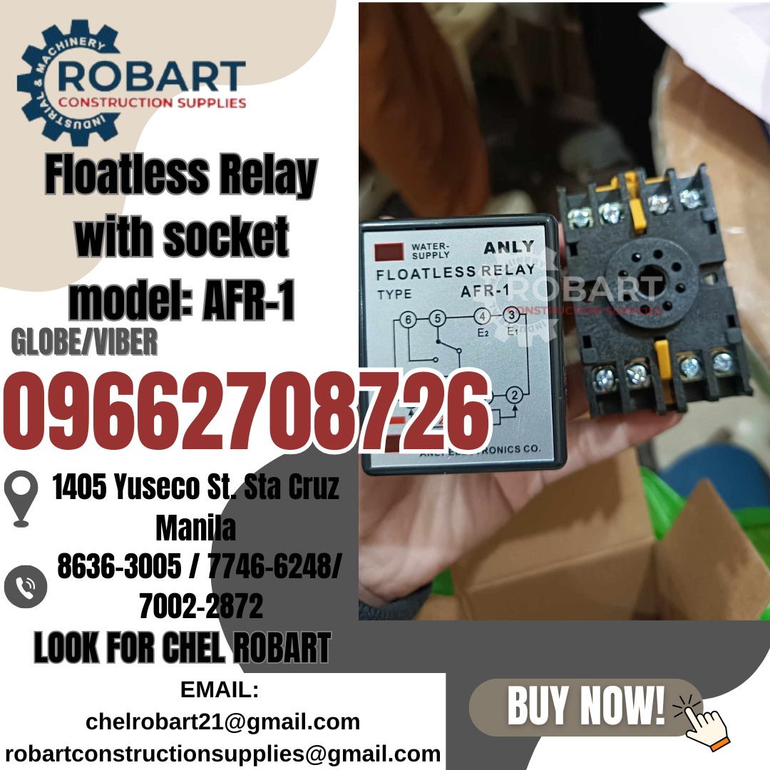 FLOATLESS RELAY WITH SOCKET, Commercial & Industrial, Construction ...