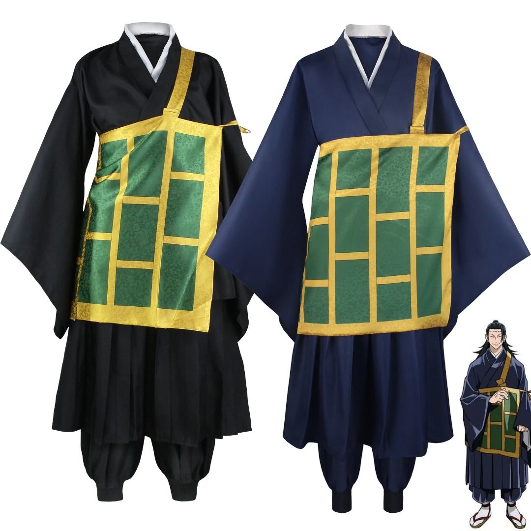Geto Suguru Cosplay Costume Black Blue kimono School Uniform Anime ...