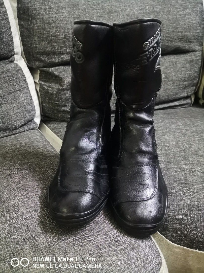 Gianni Falco Motorcycle High-cut Boots 10uk 44eur, Men's Fashion ...