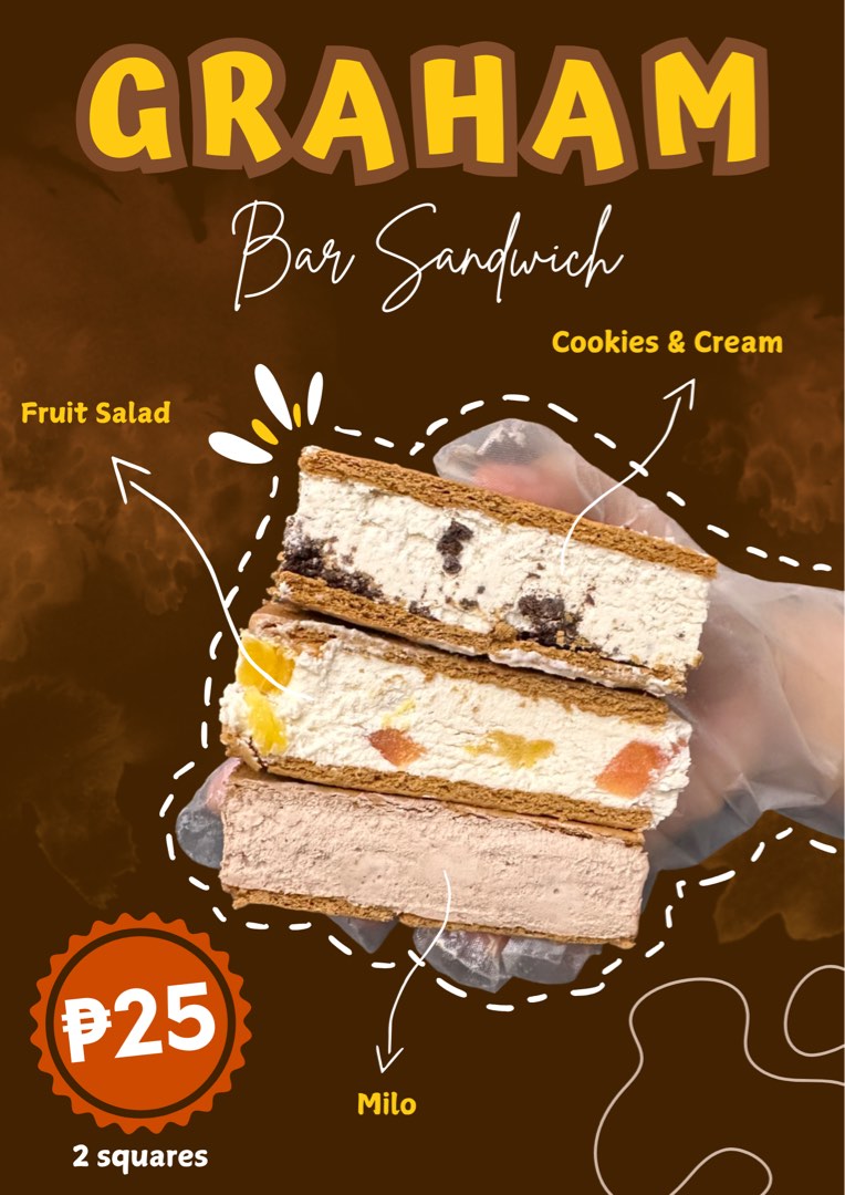 Graham bar sandwich, Food & Drinks, Homemade Bakes on Carousell