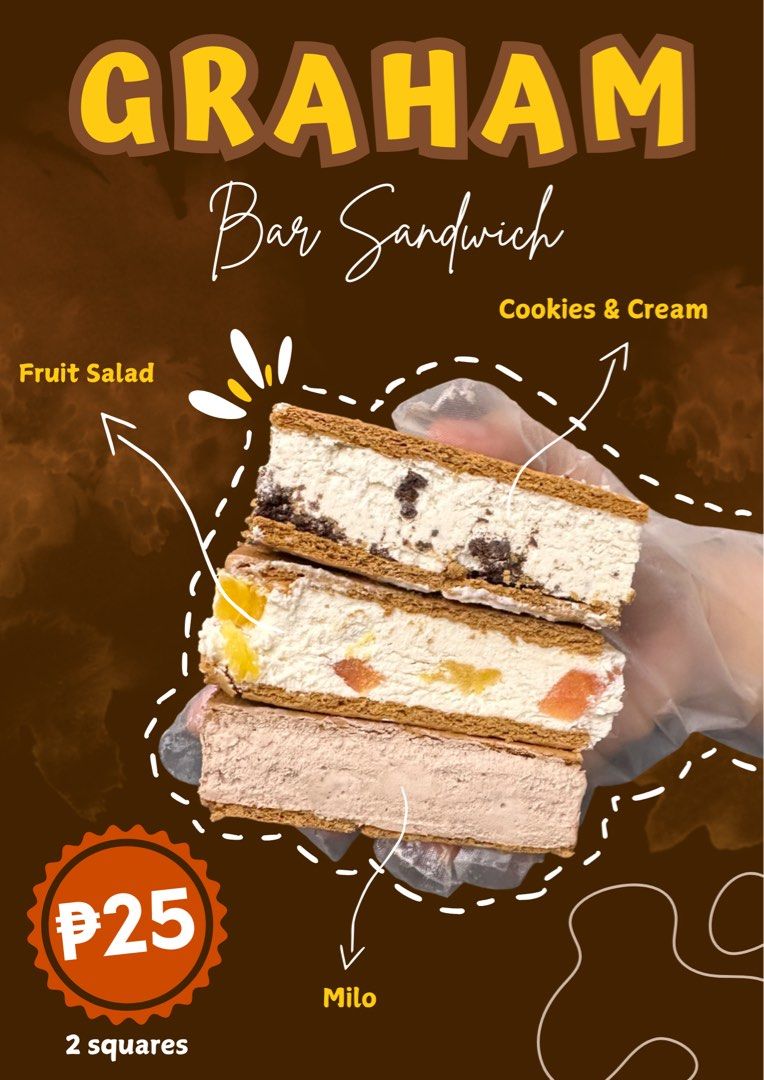 Graham bar sandwich, Food & Drinks, Homemade Bakes on Carousell