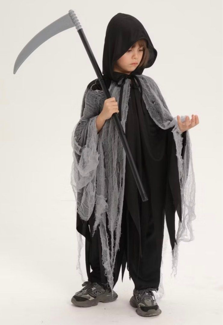 Grim Reaper Cape Costume, Babies & Kids, Babies & Kids Fashion on Carousell