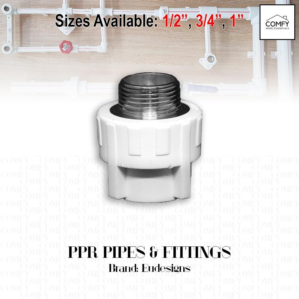 (HEAVY DUTY) PPR Pipe Brass Body Interior Threaded Fittings - Male ...