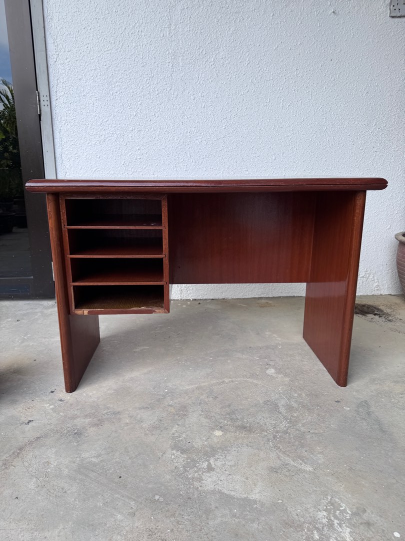 Heavy study table small size (USED) Meja, Furniture & Home Living ...