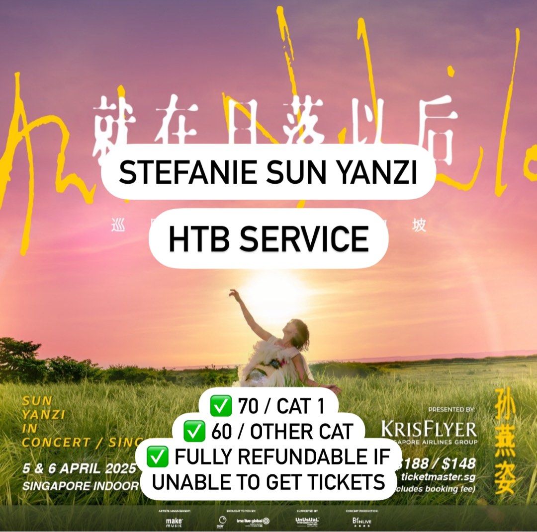 [HTB] STEFANIE SUN YANZI “Aut Nihilo” IN SINGAPORE- HTB Concert Ticketing Service, Lifestyle ...