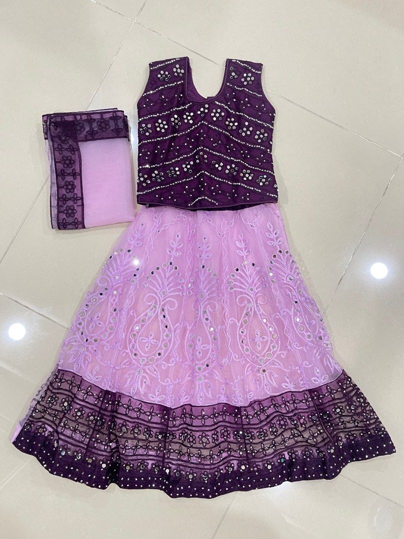 INDIAN GIRL LENGHA SET, Babies & Kids, Babies & Kids Fashion on Carousell