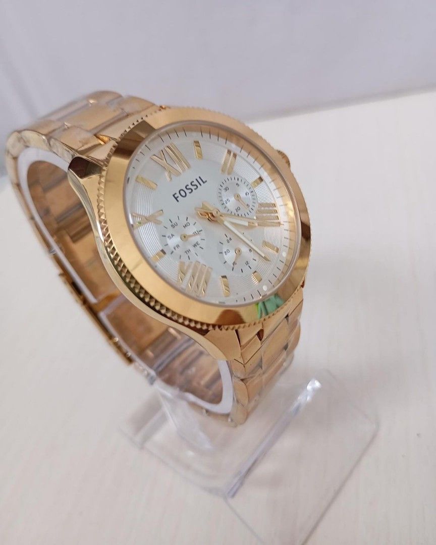 Jam Tangan Fossil Roman Index White Dial New Tanpa Box, Barang Mewah ...