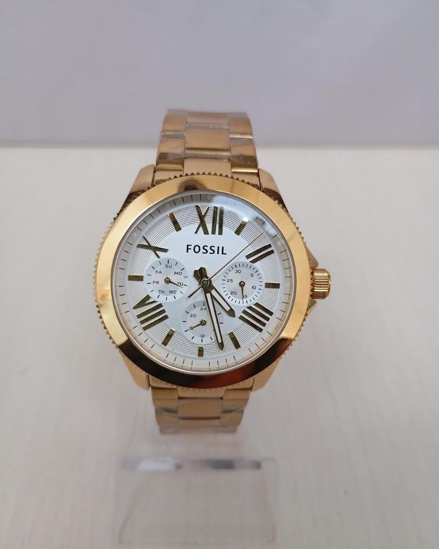 Jam Tangan Fossil Roman Index White Dial New Tanpa Box, Barang Mewah ...