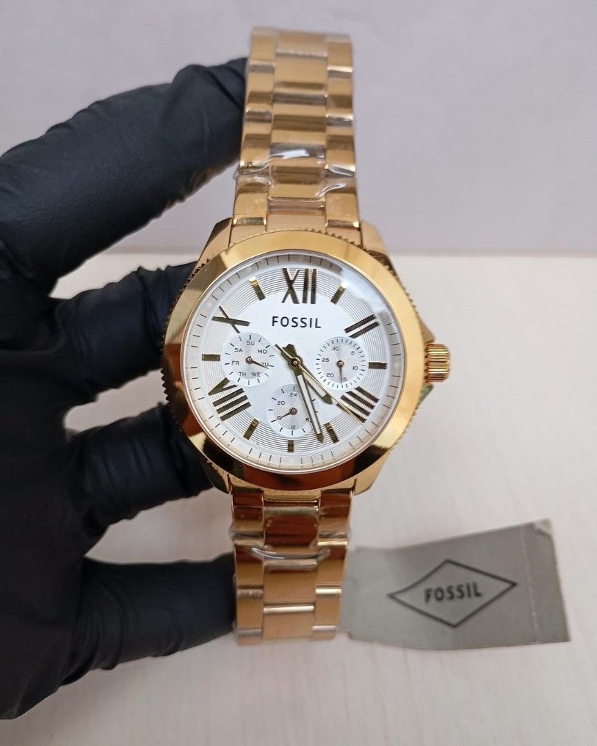 Jam Tangan Fossil Roman Index White Dial New Tanpa Box, Barang Mewah ...