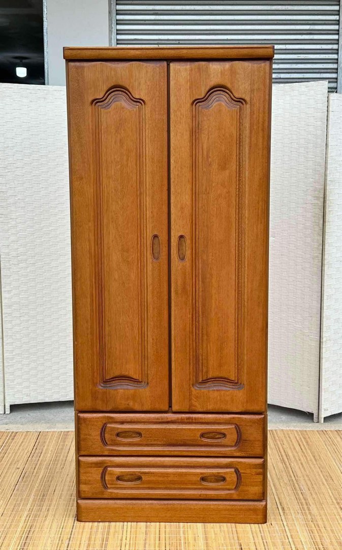 JAPAN SURPLUS FURNITURES 2 DOOR CLOSET WITH DRAWER, Furniture & Home ...