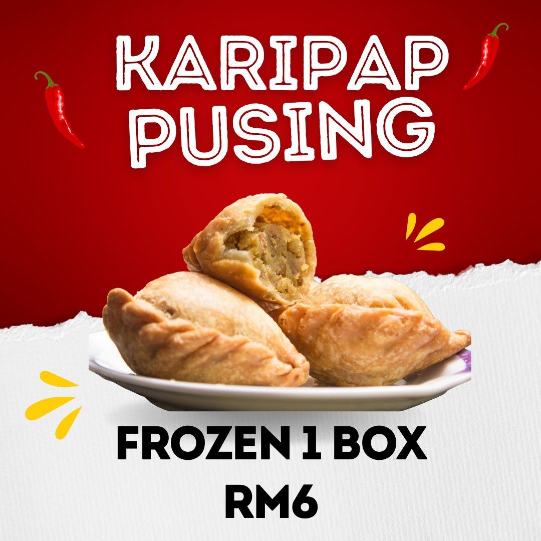 Karipap pusing frozen, Food & Drinks, Chilled & Frozen Food on Carousell