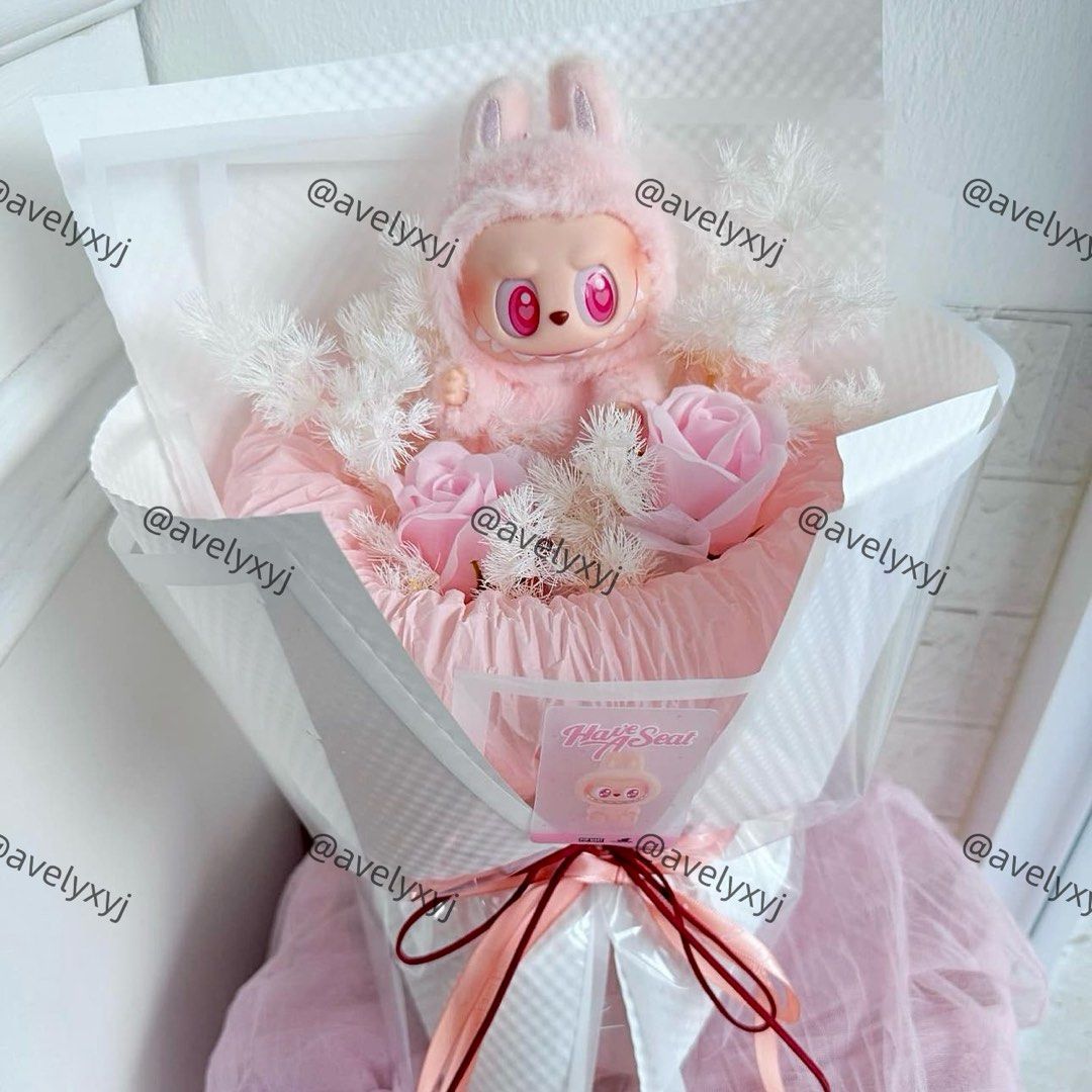 Labubu flower bouquet V1 V2 original authentic, Hobbies & Toys ...