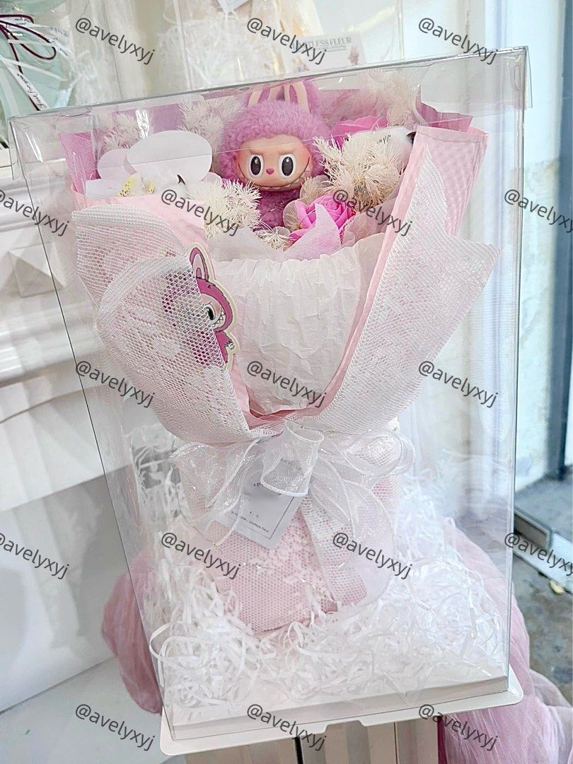 Labubu flower bouquet V1 V2 original authentic, Hobbies & Toys ...