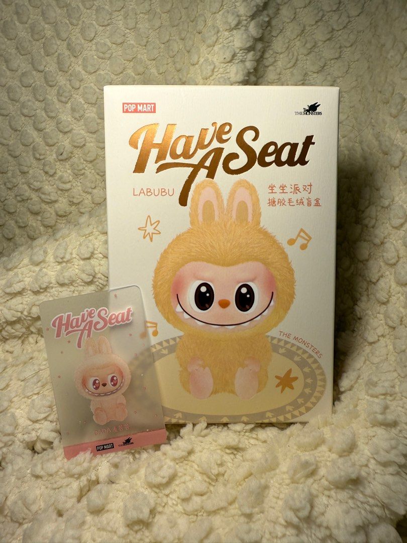 Labubu V2 - Have a Seat DADA, Hobbies & Toys, Toys & Games on Carousell