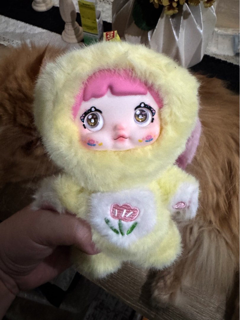 Nommi V2 garden rabbit Yulan yellow pink like labubu, Hobbies & Toys ...