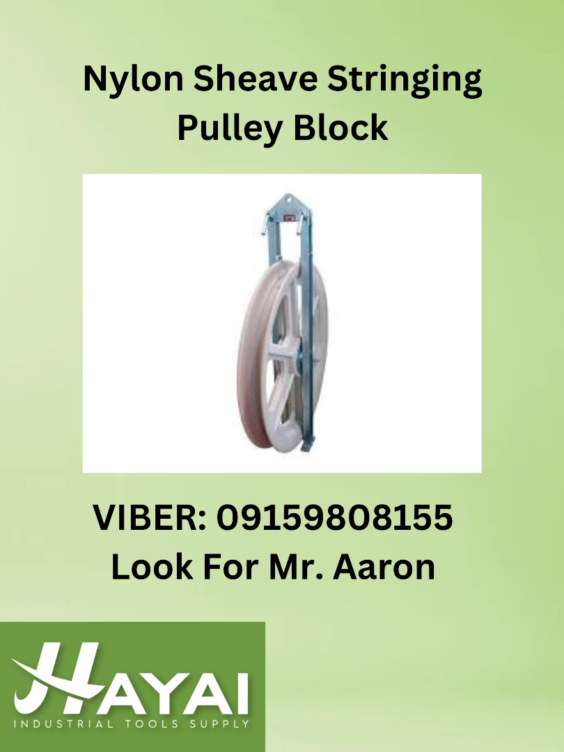 Nylon Sheave Stringing Pulley Block, Commercial & Industrial ...