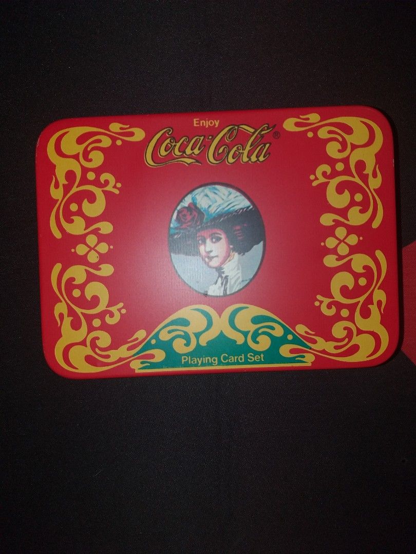 Old Fashioned Coca Cola Tin and Playing Cards Set 1970s, Hobbies & Toys ...