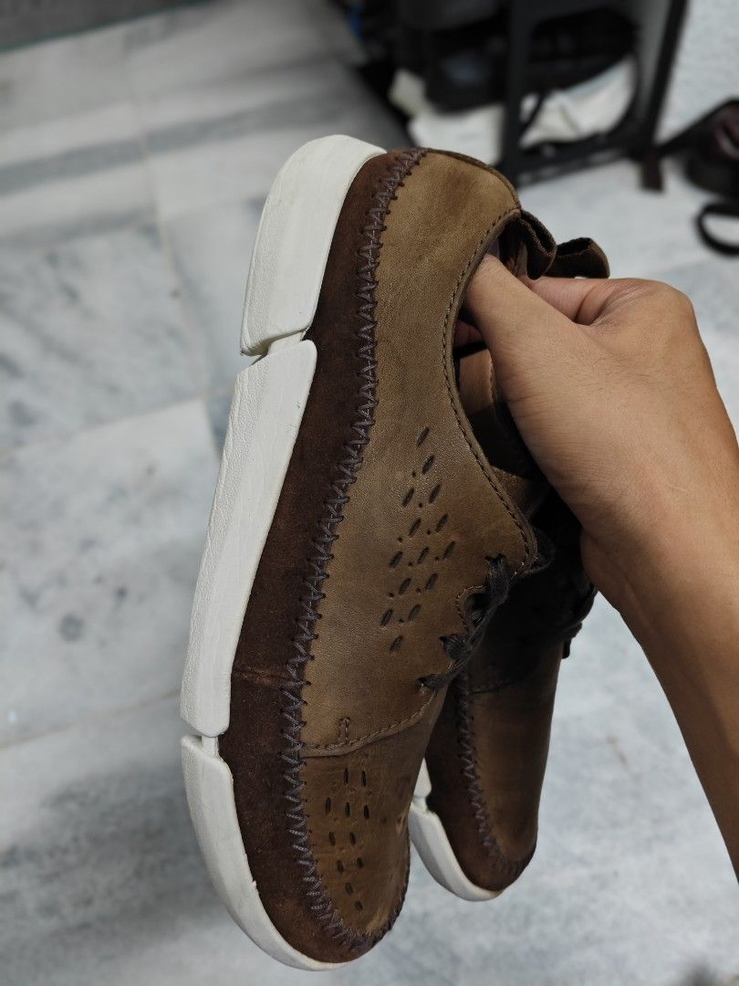 Original Clarks Trifri Leather 7.5UK/26.5CM, Men's Fashion, Footwear ...