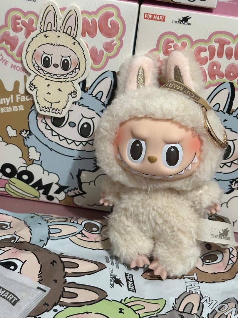 Original Labubu V1 Exciting Macaron - Soymilk, Hobbies & Toys, Toys ...