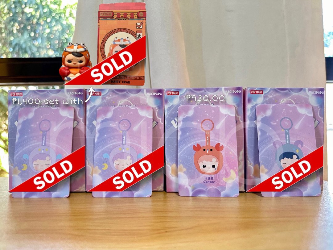 POPMART HACIPUPU CONSTELLATIONS VINYL PLUSH (CANCER), Hobbies & Toys ...