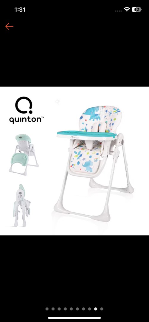 Quinton, Babies & Kids, Nursing & Feeding, Baby High Chairs on Carousell
