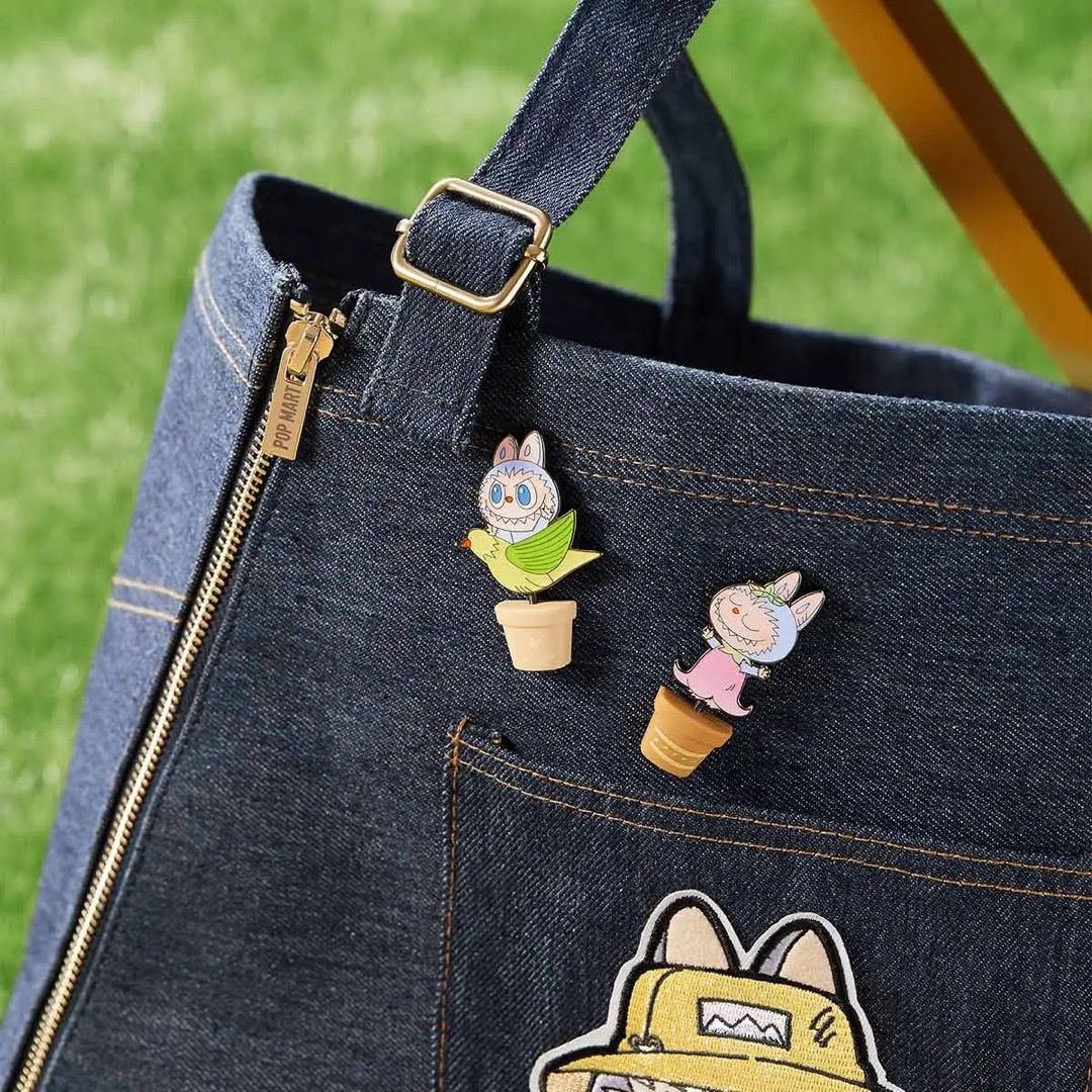 [READY STOCK] THE MONSTERS LABUBU FALL IN WILD SERIES-Denim Apron Bag ...