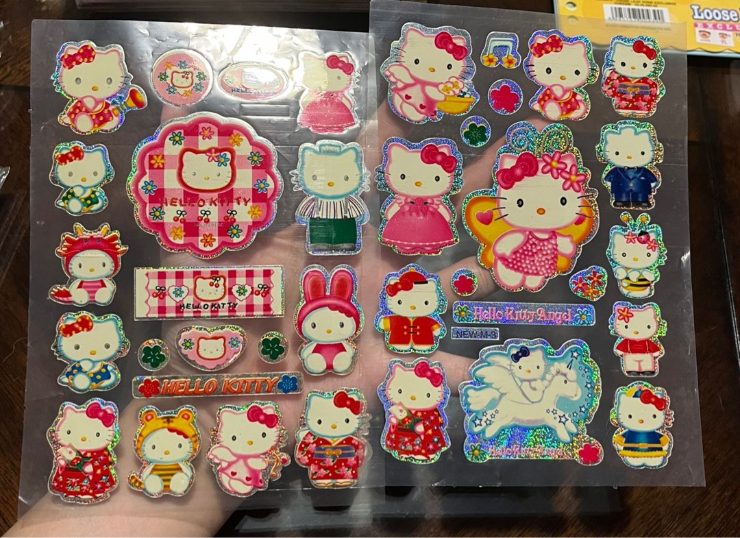 VINTAGE Sticker Hello Kitty, Antik, Pajangan di Carousell