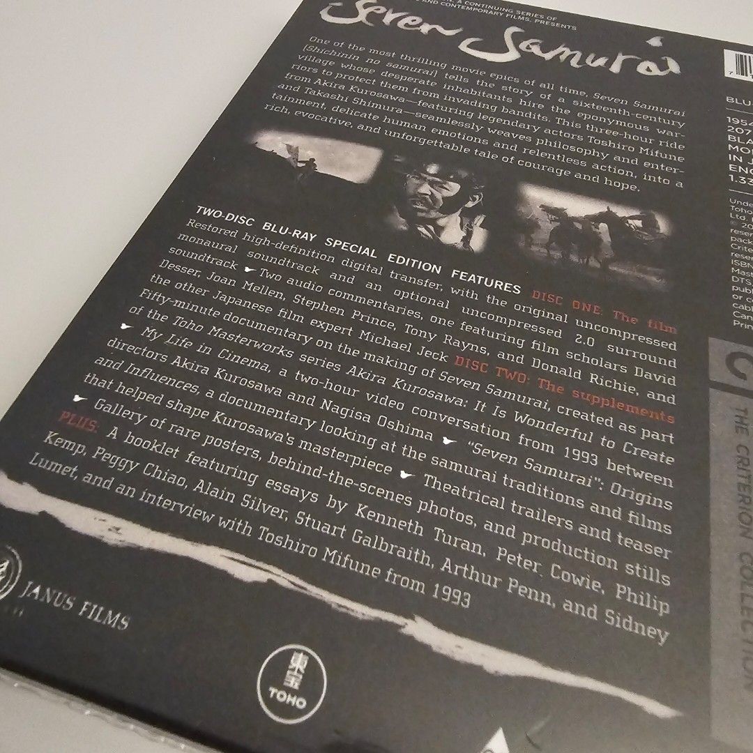 Seven Samurai (The Criterion Collection) Special Edition Blu-ray (Akira ...