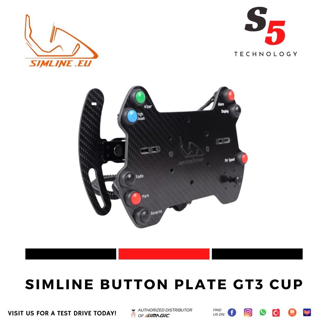 Simline Button Plate GT3 Cup / Racing simulator wheel / racing wheel ...