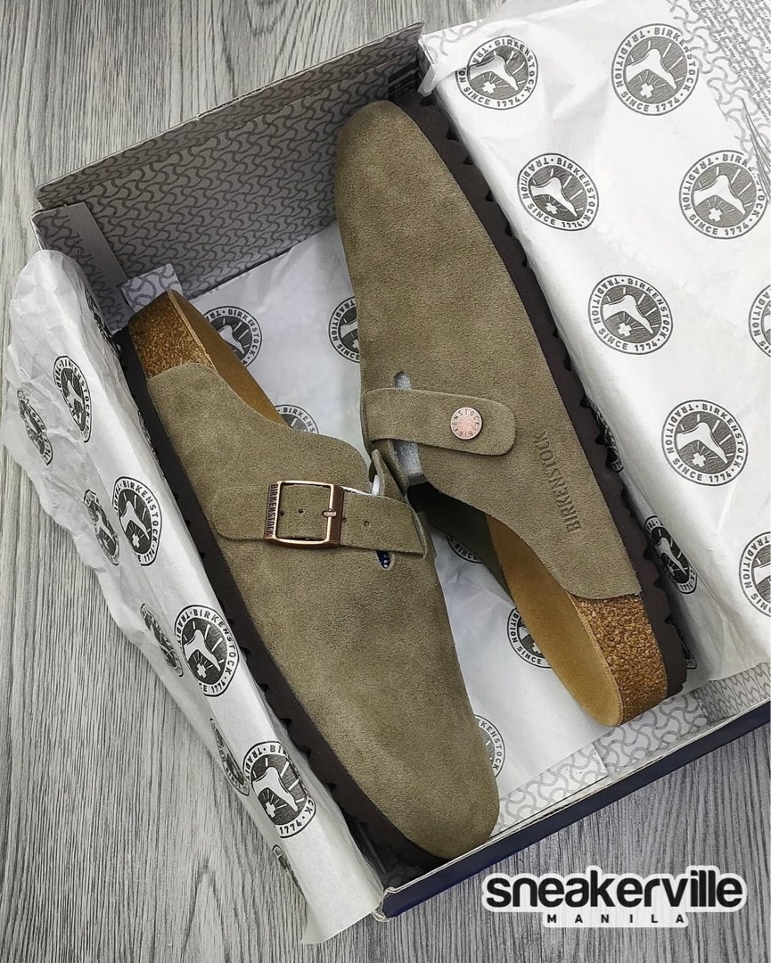 Birks clogs suade, Women's Fashion, Footwear, Slippers and slides on ...