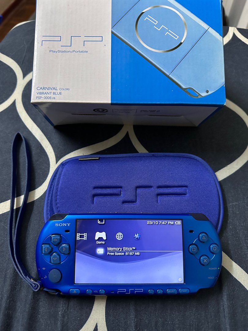 SONY PSP 3000 Blue, Video Gaming, Video Game Consoles, PlayStation on ...