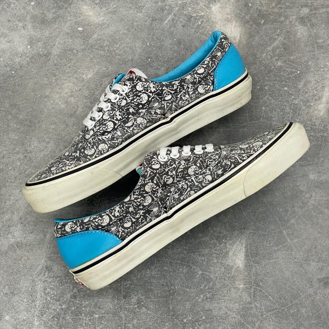 Stussy x Vans Vault Era LX Skull UK9 US10 Black White Rare, Men's ...