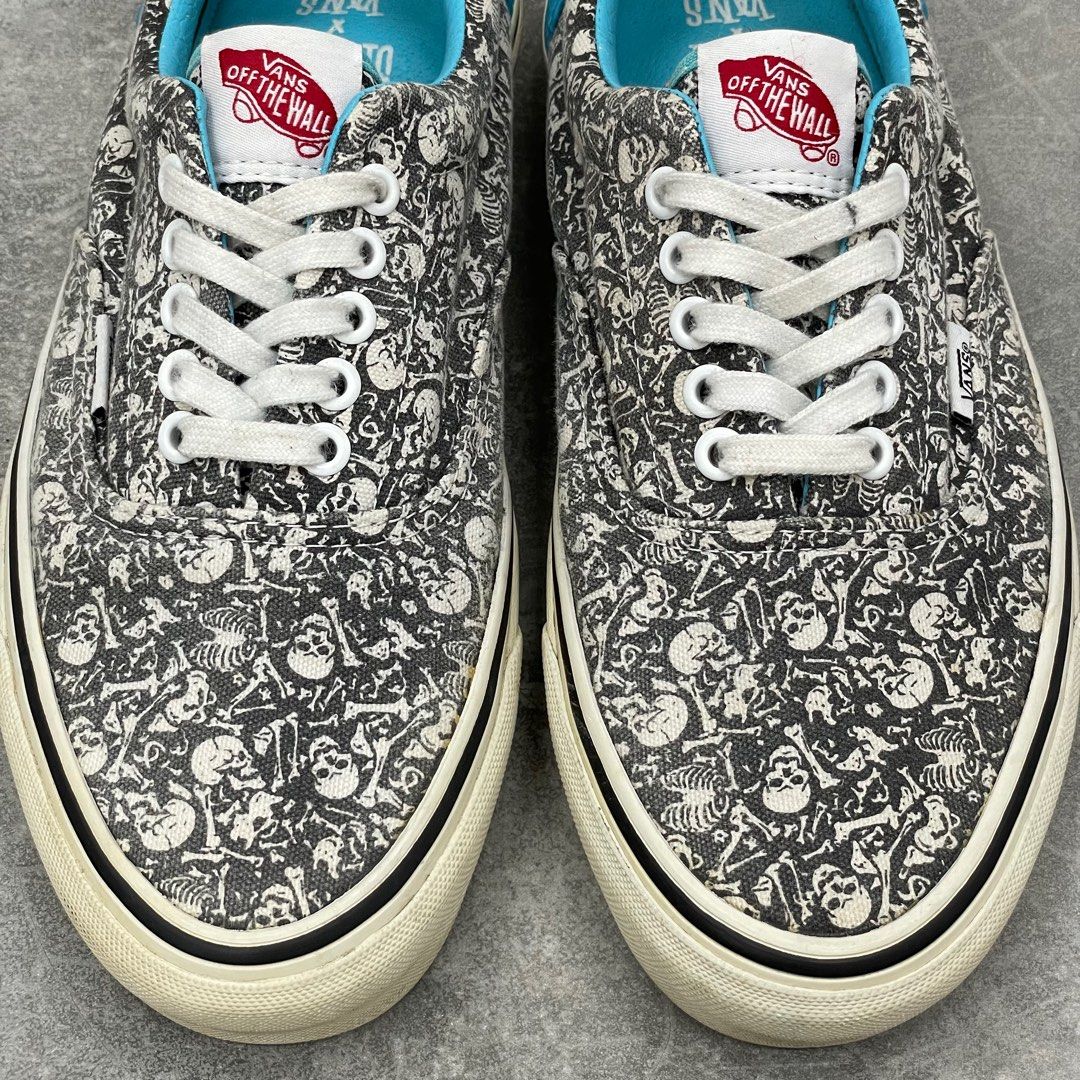 Stussy x Vans Vault Era LX Skull UK9 US10 Black White Rare, Men's ...