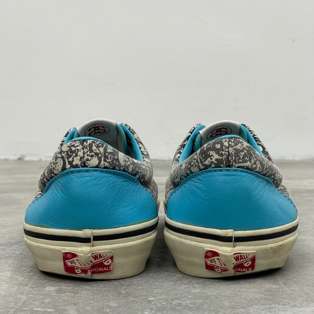 Stussy x Vans Vault Era LX Skull UK9 US10 Black White Rare, Men's ...