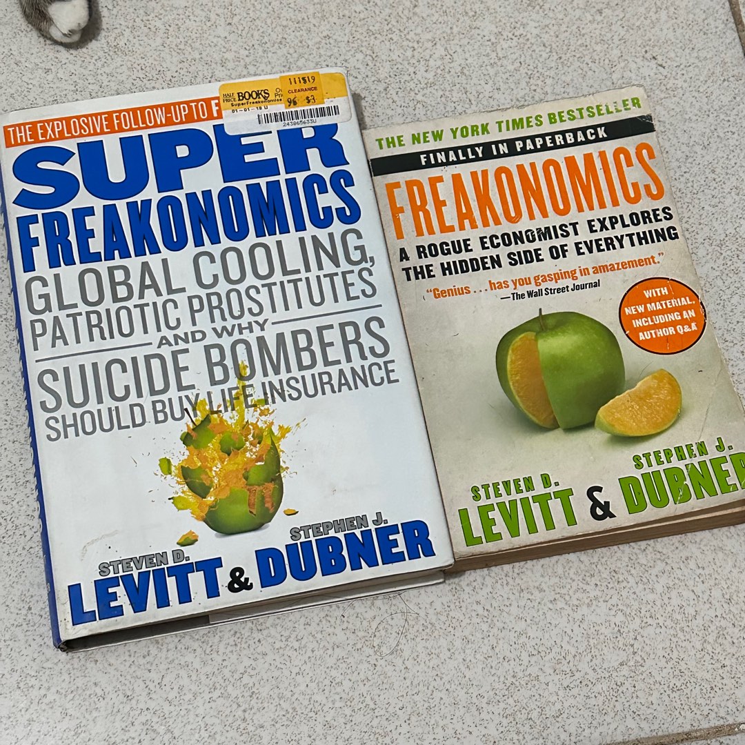 Super Freakonomics Hardbound & Freakonomics by Levitt and Dubner ...