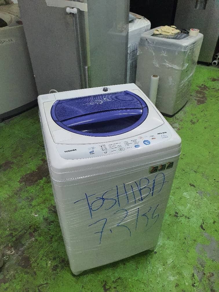 Toshiba 7.2 kg washing machine good conditions one month wrranty, TV ...