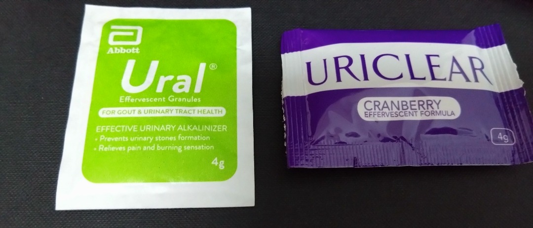 Urinary Tract Infection (UTI) Effervescent Powders - Uriclear & Ural ...