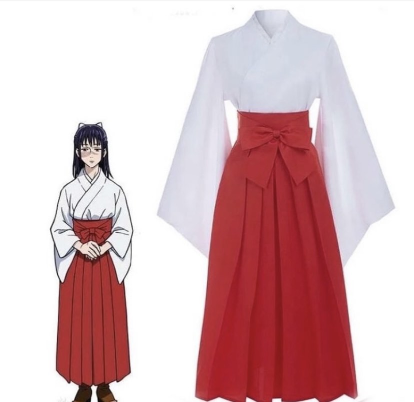 Utahime Iori Cosplay Costume - Jujutsu Kaisen, Fesyen Wanita, Pakaian ...