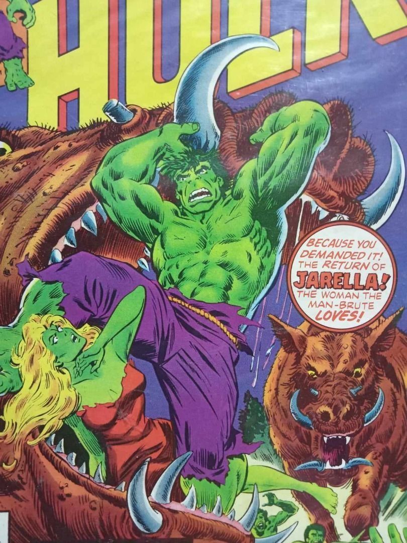 Vintage 1976 Incredible Hulk #202 Marvel Comics - Jarella and Psyklop ...