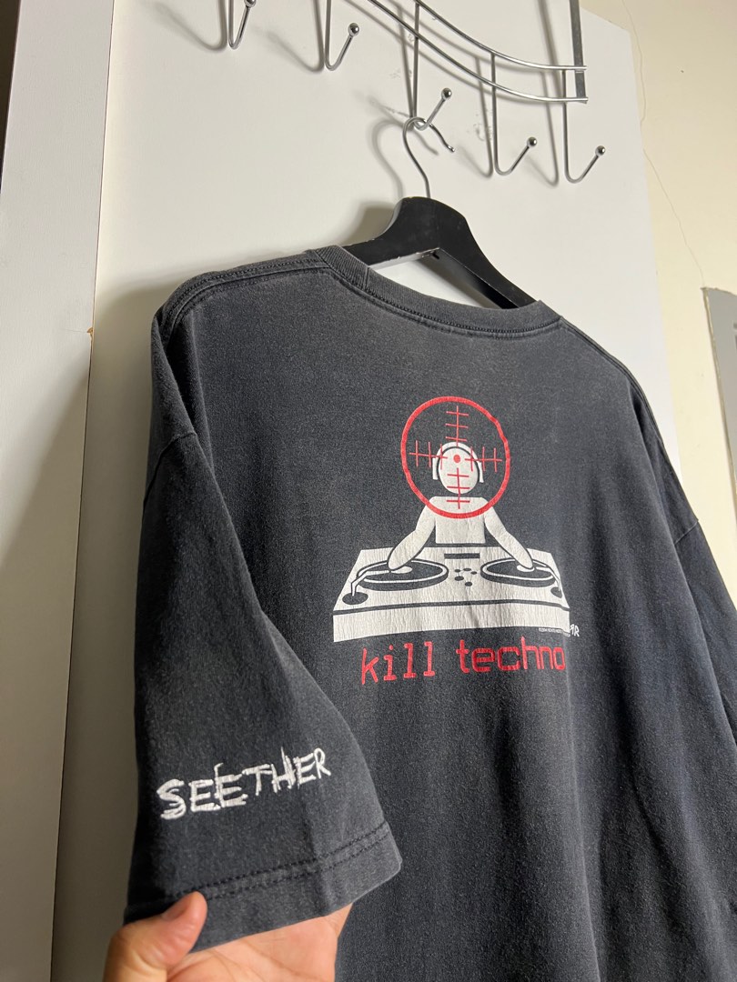 Vintage 2000s Seether Band Kill Techno, Men's Fashion, Tops & Sets ...