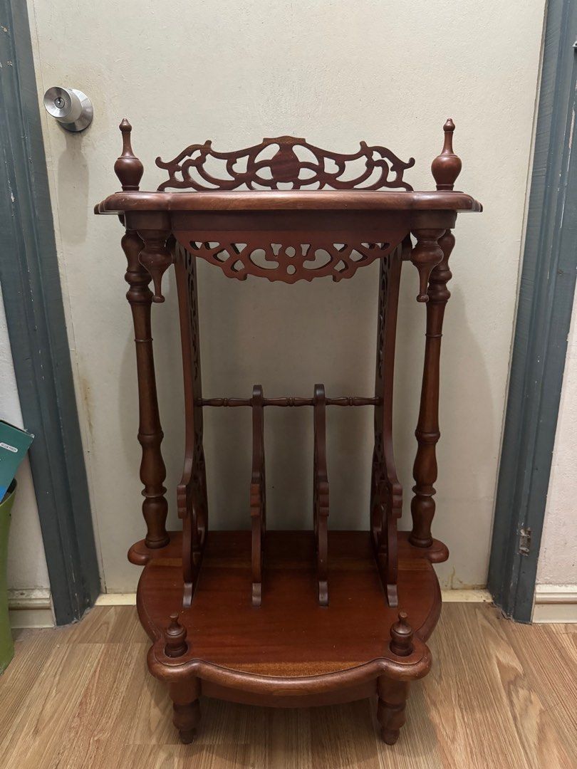 Victorian style Mahogany Vintage Antique solid wood Console/ Magazine ...