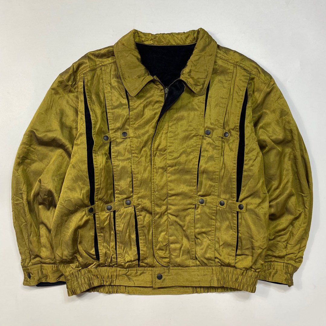 Vintage Avant-Garde Japan Brand Multiple Slit Bomber Jacket, Men's ...